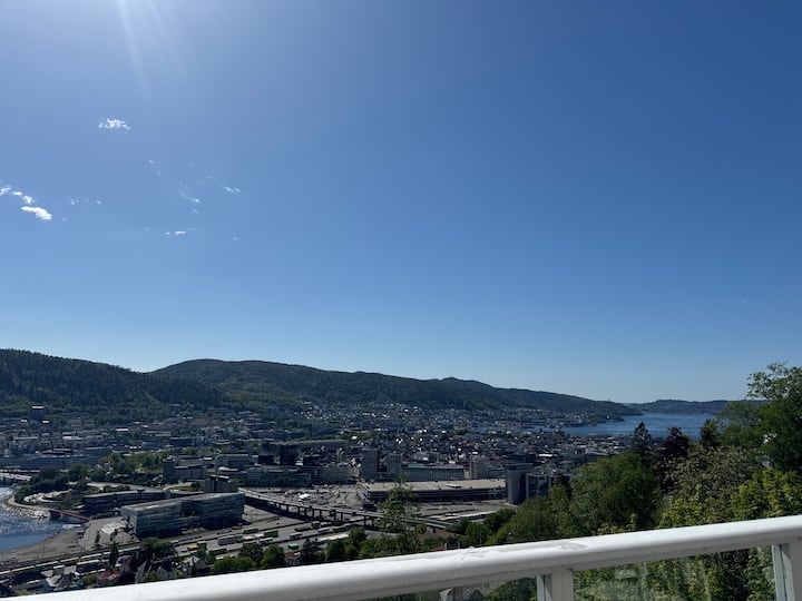 Panoramic View Of Fjords, Mountains And The City - Bergen, Norway