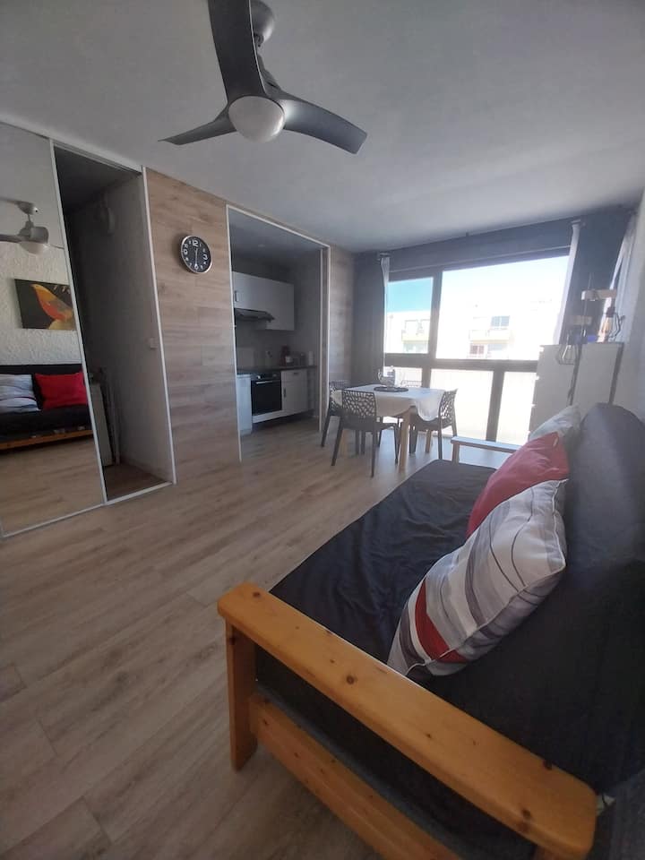 Appart. T2 Lumineux, 200m De La Plage, Tout éQuipé - Sigean