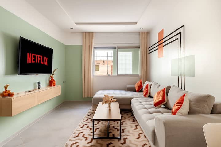 Luxury Near Stadium•2br Central Location/parking - Rabat