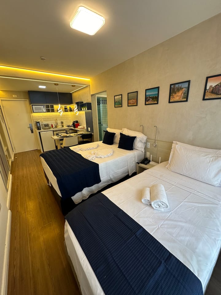 Flat Hotel Luxo - 50 Metros Da Praia - Boa Viagem