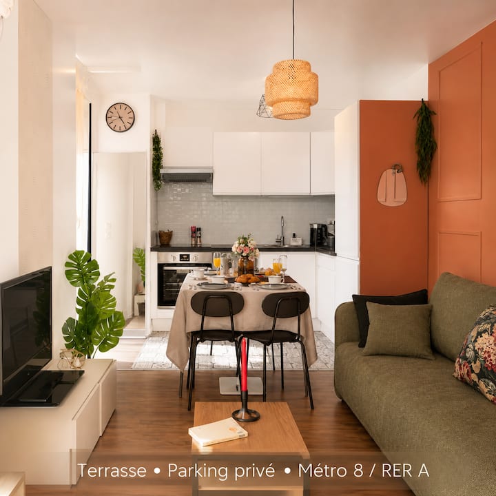 Concon*parissud*metro 8&rera* Parking Privé For 4p - Vincennes