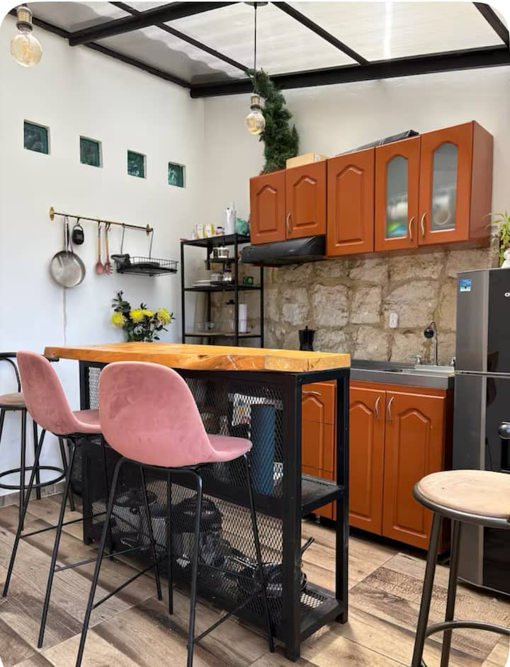 Apartamento Estudio  Estilo Cabaña En La Montaña - La Calera, Colombia