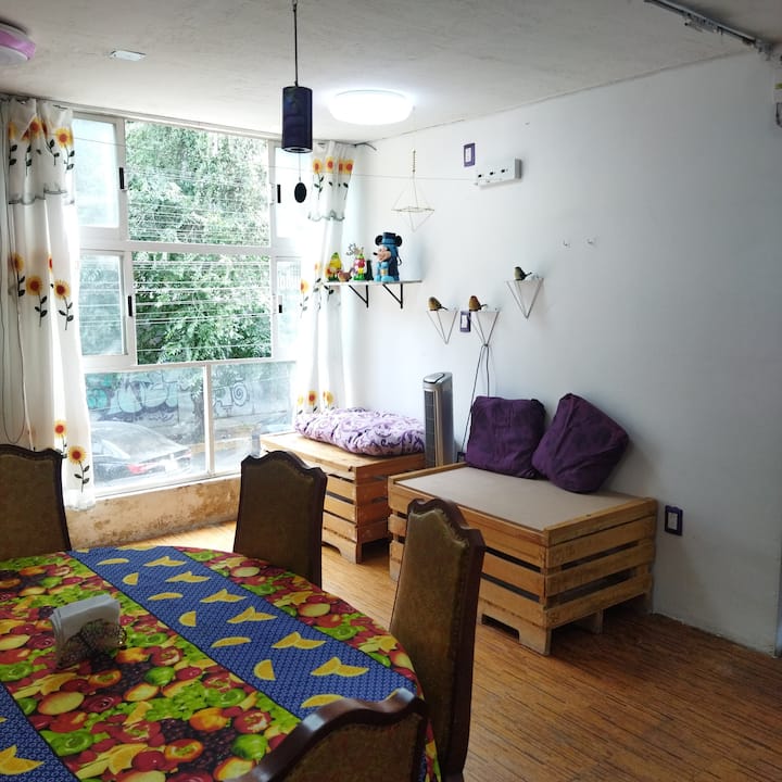 Cómodo Depto. Cerca De La Biblioteca Vasconcelos - Ciudad de México