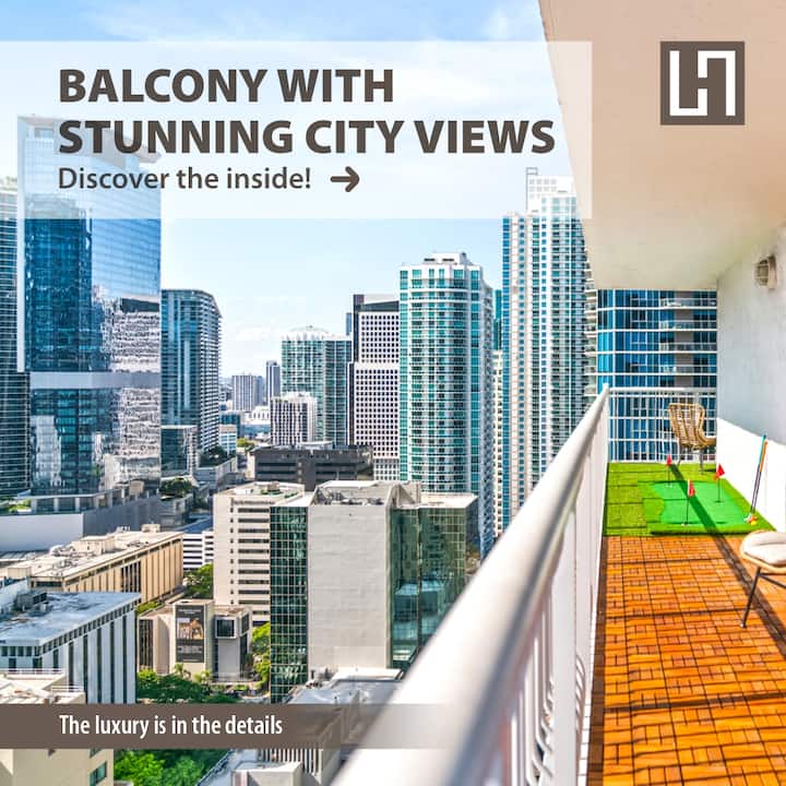 Brickell Highrise: Pool, Gym & City Views - Miami