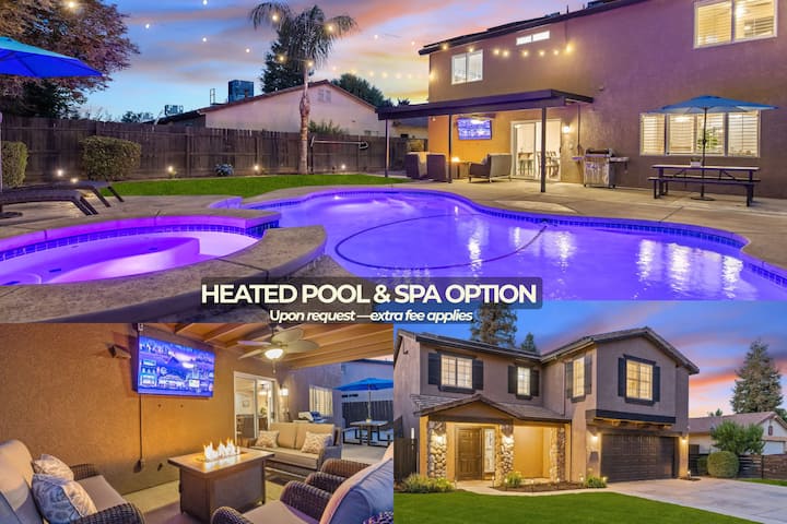 Delta Hideaway — 4br Retreat W/pool, Spa & Firepit - Visalia, CA