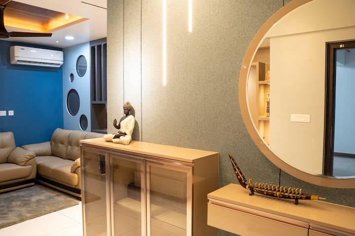 Modern Luxe 3 Bed 3 Bath Near Greenfield Stadium - Thiruvananthapuram