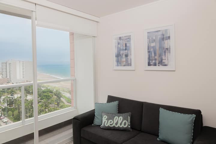Bh* Vista Al Mar Centrico -Depa 2br Magdalena - Peru