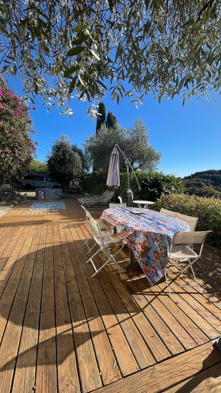 Maison Familiale Ds Oliveraie Vue Panoramique - Grasse