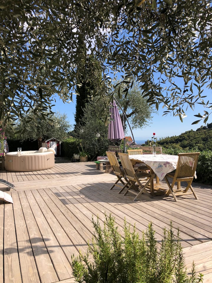 Maison Familiale Ds Oliveraie Vue Panoramique - Grasse