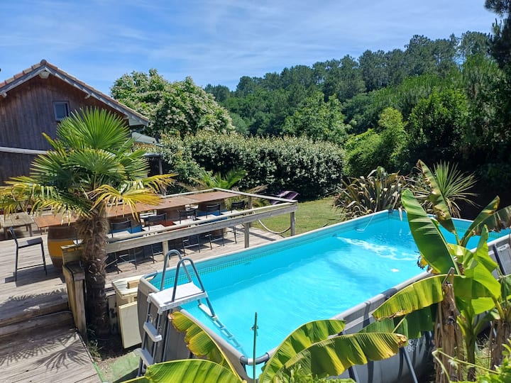 House In The Landes Forest 4 Km From The Ocean With Service Surf & Spa - Seignosse