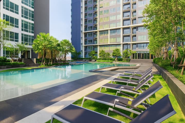 Bangkhae 4guests Condo (21f) Mrt Bangkhae - Thaïlande