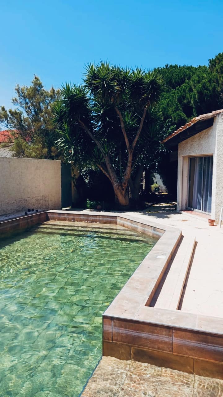 Villa Piscine Privée-11pers-plage à Pied-standing - Sainte-Marie-la-Mer