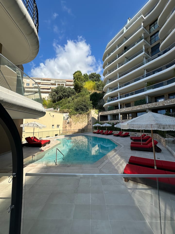 Studio Terrasse+piscine+fitness - Montecarlo, Mónaco