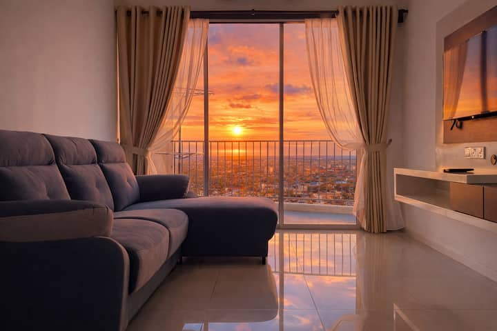 Lake Garden View | 10 Pax | Pool | High Floor Wifi - Taiping