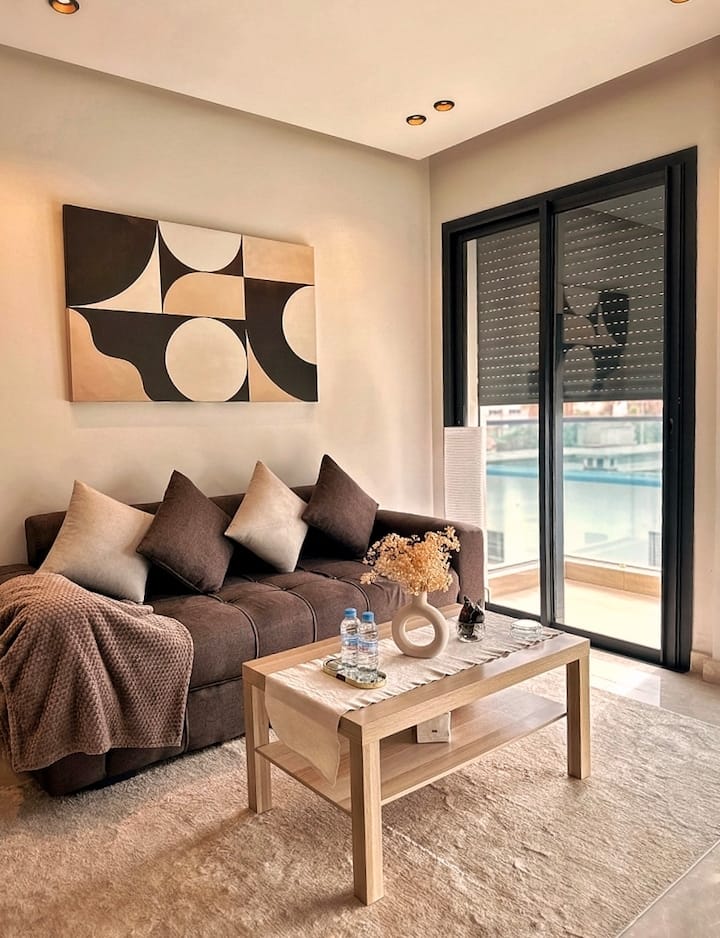 Palmier : Clim, Fibre & Parking – Confort Total - Casablanca