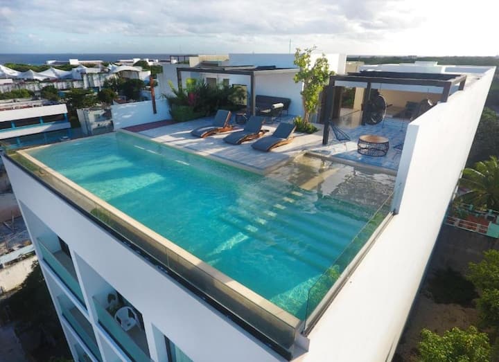 Departamento Akbal Ubicación Privilegiada Roof Top - Playa del Carmen