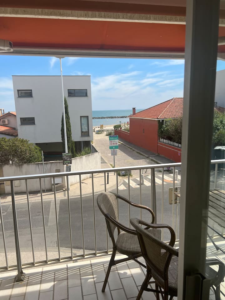 Face à La Plage ,Parking Privé,climatisation,wifi - Mauguio