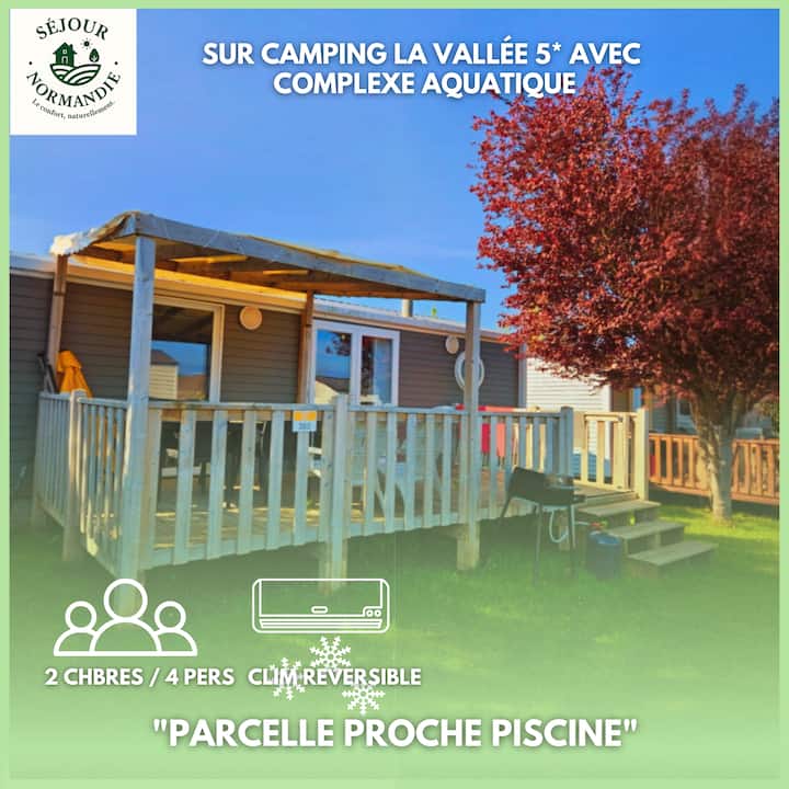 Joli Mobilhome 4 Pers 2 Chambres Proche Piscine 5* - Houlgate