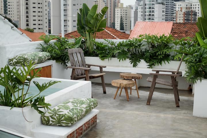 Casa Mediterrânea Com Terraço E Hidromassagem - São Paulo
