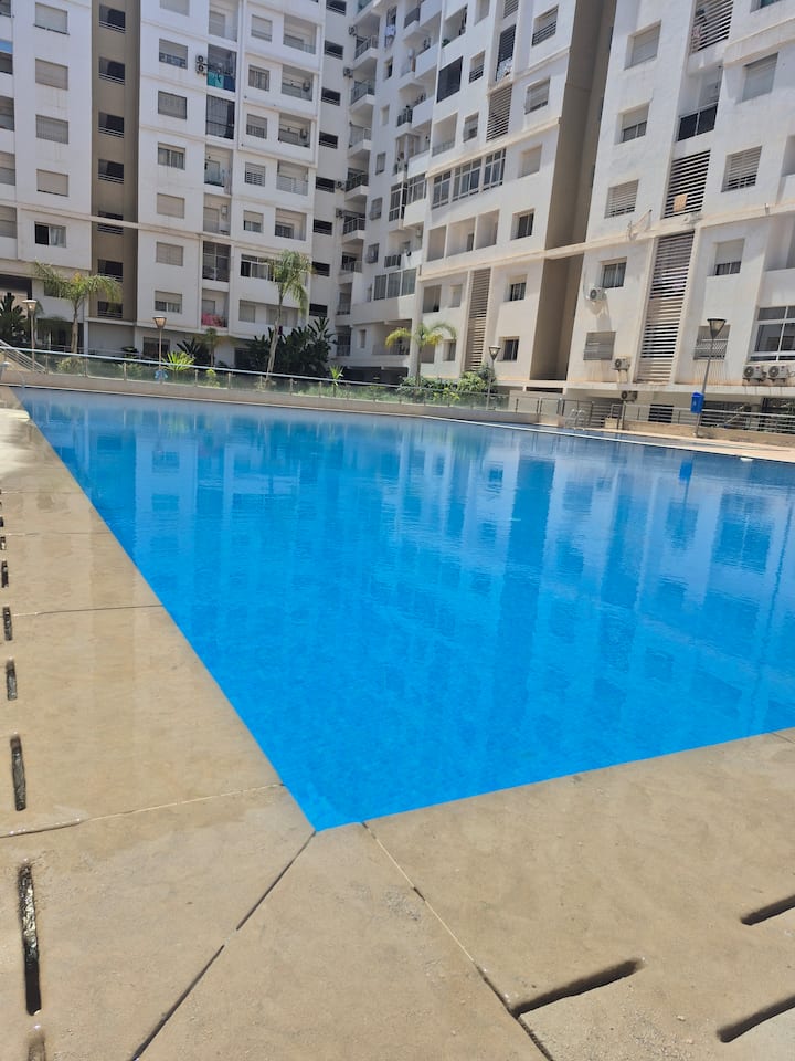 Appartement  Luxe Spacieux F3  Vue Piscine Parking - Agadir