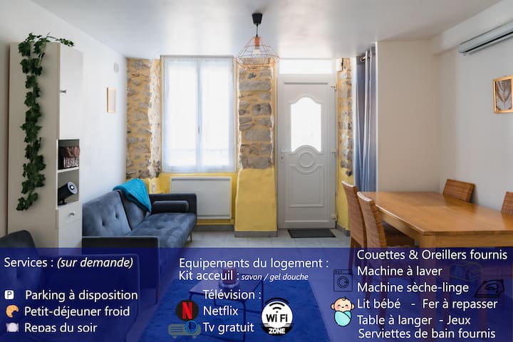 Charme Ancien à 200m Château - Nemours