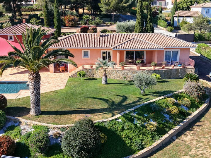 Les Bancaous - Chic + Super Vue & Piscine Chauffée - La Cadière-d'Azur