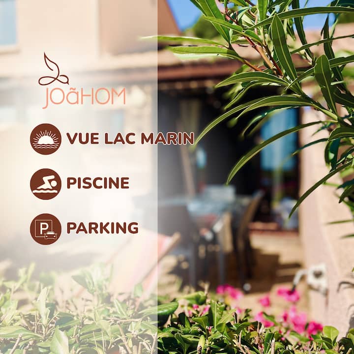 Maison 6pers - Lac - Piscine - Parking - La Franqui