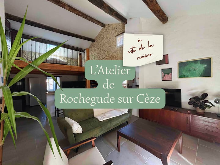 L’atelier De Rochegude. À La Rivière · 4 Personnes - Saint-Jean-de-Maruéjols-et-Avéjan