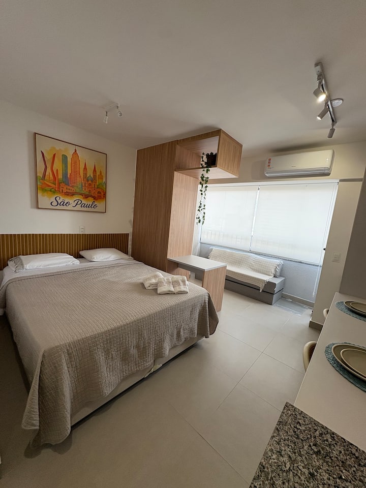 Cozy And New Studio Close To Faria Lima Avenue. - Pinheiros