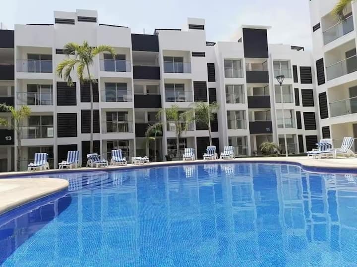 Departamento Ana María, Nuevo Y Acogedor. - Manzanillo