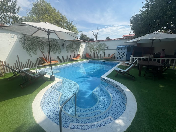 Cabaña Con Piscina En Apulo - Apulo