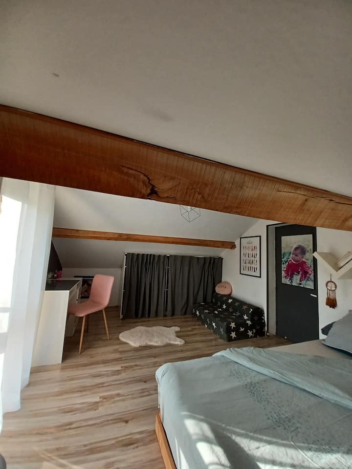Chambre 1 Chez L'habitant Centre Ville Calme - Millau