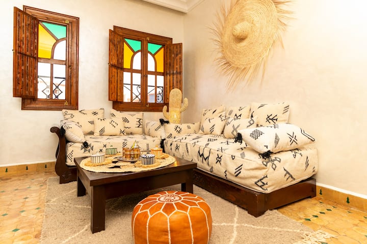 Authentic Moroccan Apartment | Bathtub & Netflix. - Marrakech