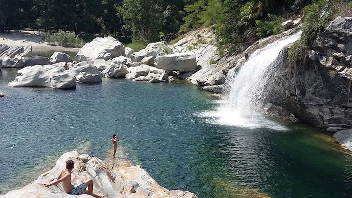 Terre Di Pedemonte Centovalli Am Strand Von Tegna - Canton du Tessin