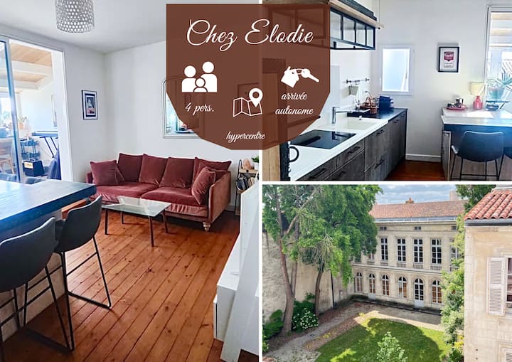 Chez Elodie - Charmant Appart T3 Côté Marché - La Rochelle