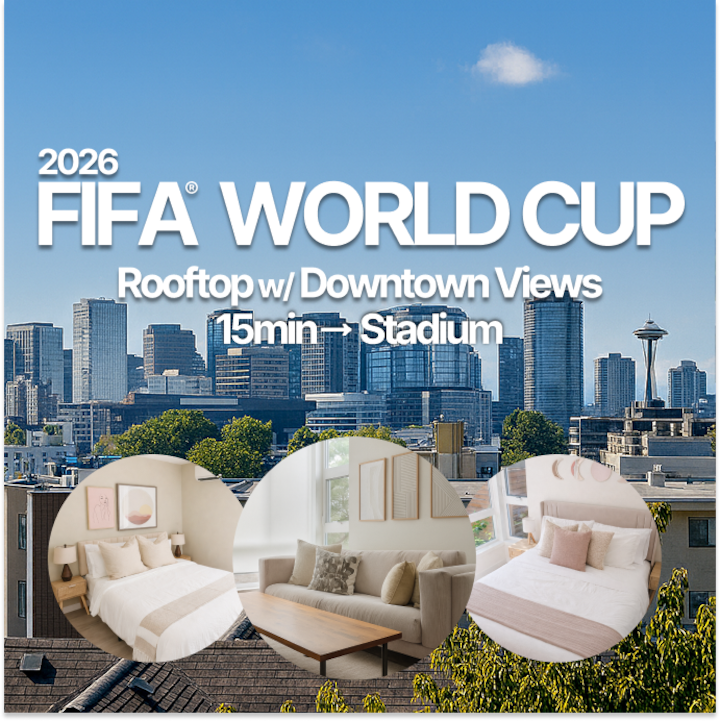 World Cup 2026 | 15 Min To Stadium • Rooftop • A/c - Seattle, WA