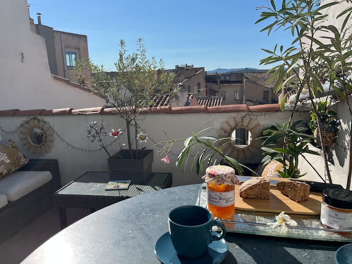 T2 Climatisé Terrasse Centre Historique Parking - Aix-en-Provence