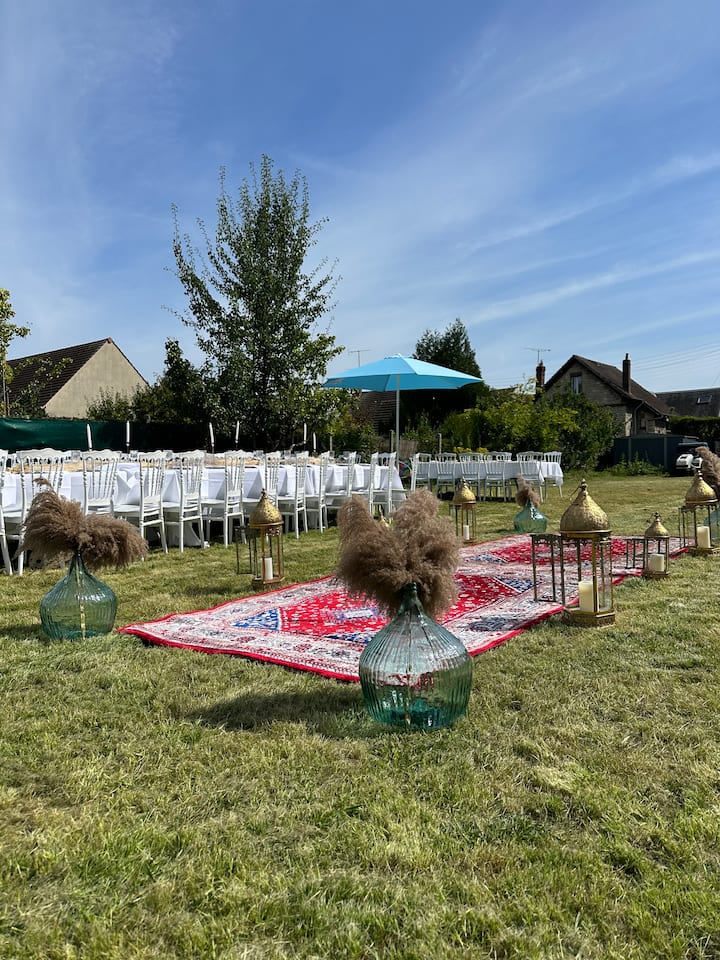 Jardin 1000m2 / Cuisine D’été / Wc / Barbecue - Oise