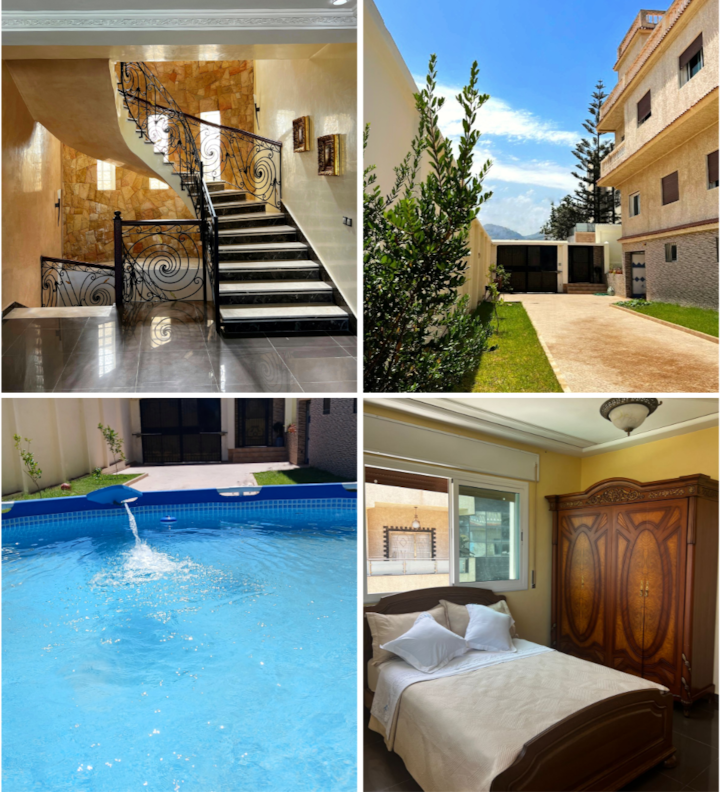 Grand 3 Level Villa With
 5 Bedrooms, Pool, Garden - Tétouan