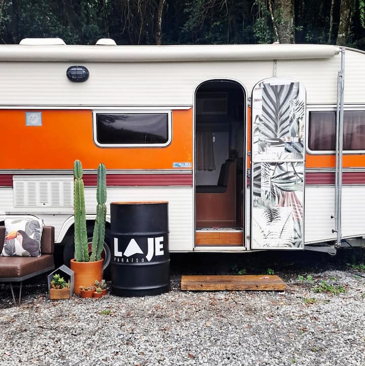 Trailer Vintage C/ Hidro No Alto Da Mantiqueira - Brasilien