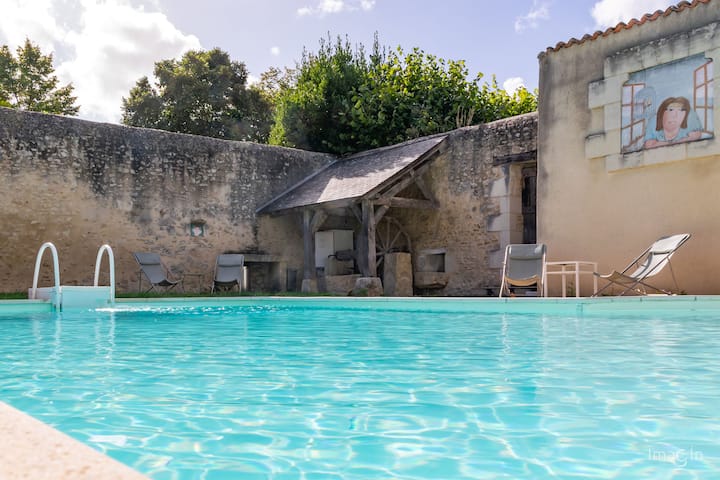 Hébergement 6p Dans Demeure Historique. Piscine - Montreuil-Bellay