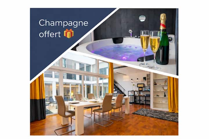 Loft, Parking Gratuit, Champagne Offert - Reims