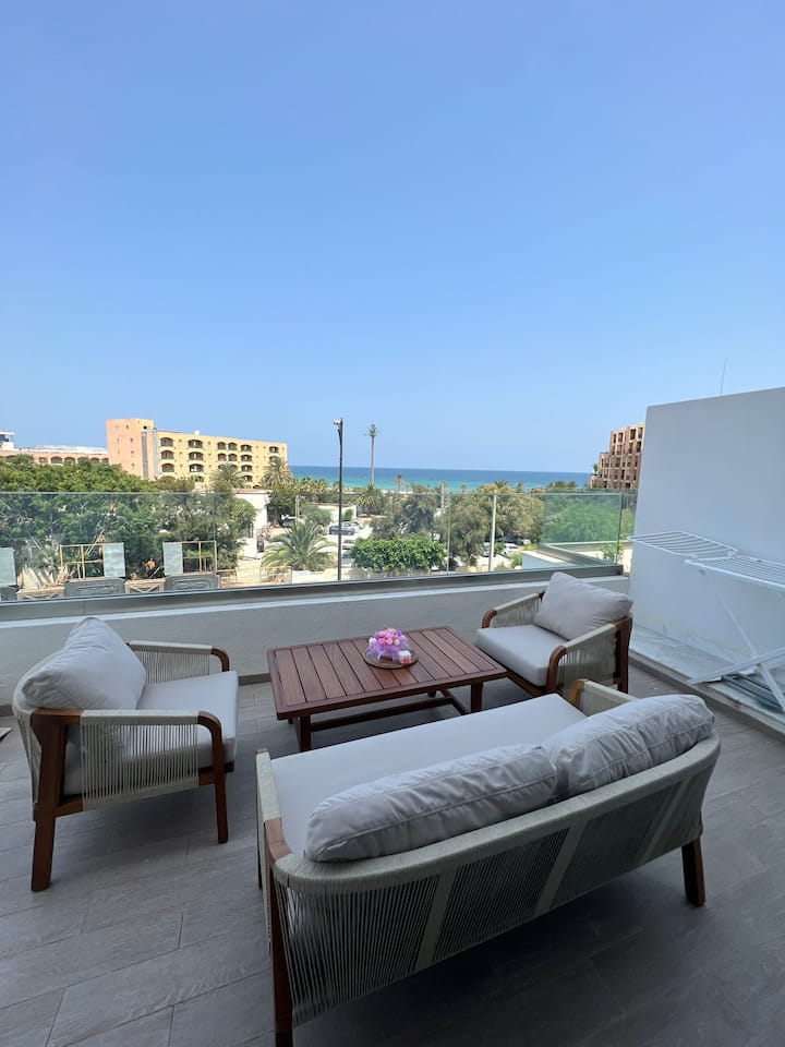 Fiesta Apt | Panoramic Sea Views - Sousse