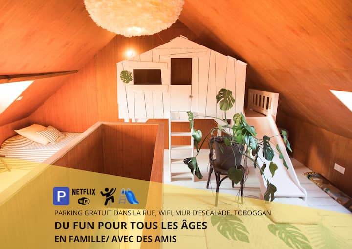 La Ludique - Toboggan Escalade By Momentparenthèse - Marcq-en-Barœul