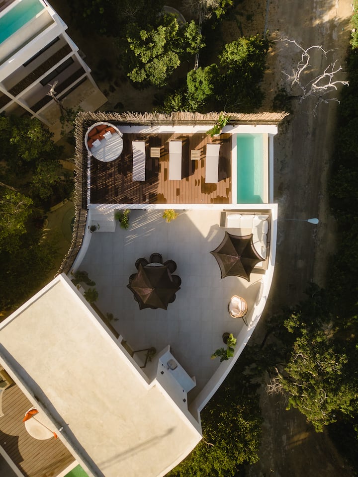 Twin Penthouses, 7br, 2rooftops, 3pools, Concierge - Tulum