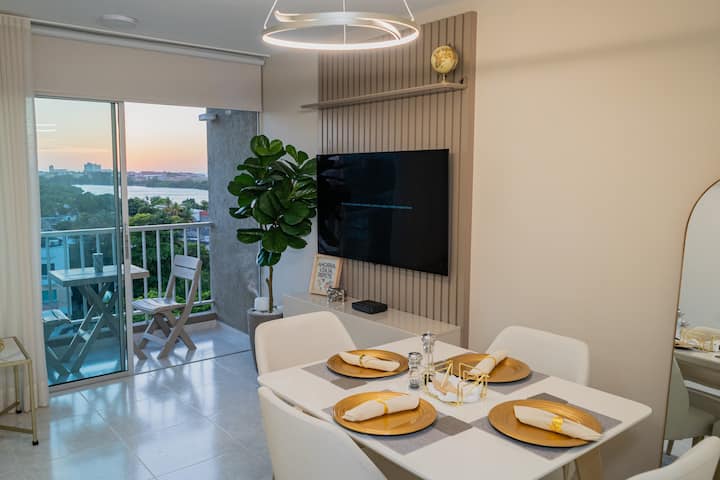 Moderno Apto Con Vista Al Centro De Cartagena - Cartagena