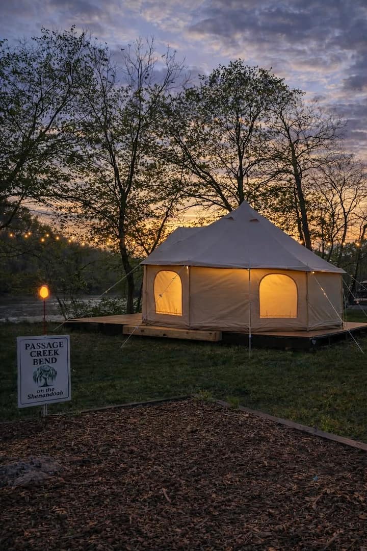 South River Farm Passage Creek Bend-yurt On River - Front Royal, VA
