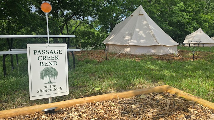 South River Farm Passage Creek Bend-yurt On River - Shenandoah River State Park, Bentonville