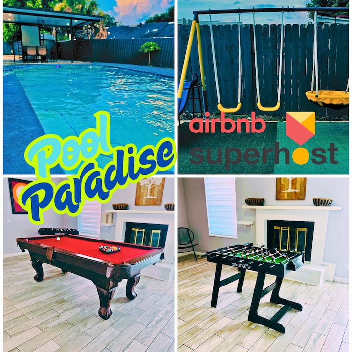 4br Pool Home W/ Kingbed Near Airport Pet Friendly - Orlando