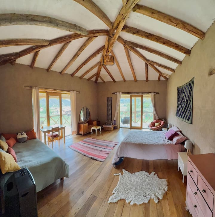 Quiet Adobe Home On A Horse Farm In Huaran/arin - Peru